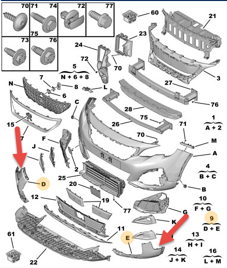 Bandesæt PEUGEOT 3008 SUV (MC, MR, MJ, M4) 2.0 BlueHDi 150 (MJAHXH ...